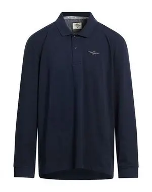 AERONAUTICA MILITARE Polo Shirt Size Cotton, Elastane - Navy