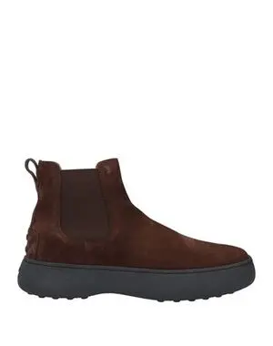 TOD'S Ankle Boots Dark Size Soft Leather - Brown