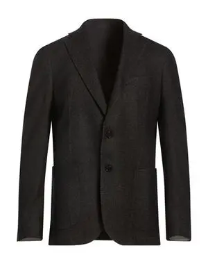 TOMBOLINI Blazer Size Wool, Cotton, Cashmere, Elastane - Black