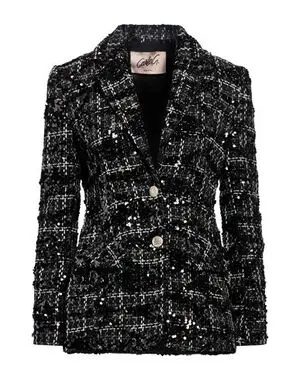 CARLA G. Blazer Size Polyester - Black
