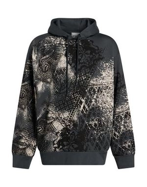 Iceberg Cotton And Polyester French Terry Hoodie - Charcoal
