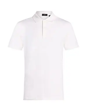 Theory Polo Shirt Ivory Size Cotton