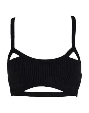Jacquemus Top Size Polyester, Polyamide, Virgin Wool, Viscose - Black