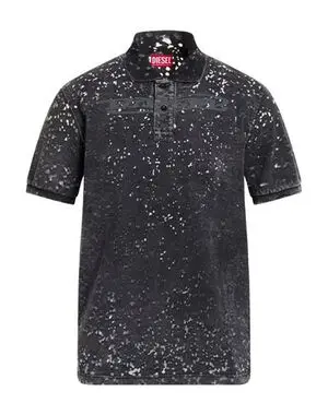 DIESEL® Polo Shirt Charcoal Size Cotton, Polyester - Grey