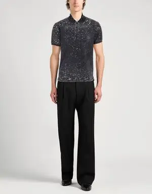 DIESEL® Polo Shirt Charcoal Size Cotton, Polyester