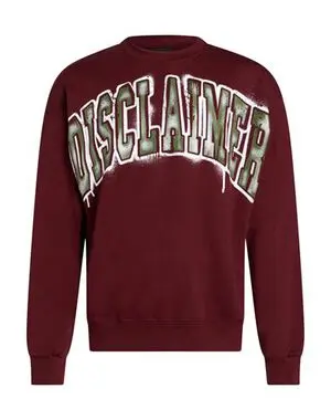 DISCLAIMER Sweatshirt Burgundy Size Cotton - Red