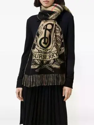 Burberry Wide Reversible Stormy Knight Scarf