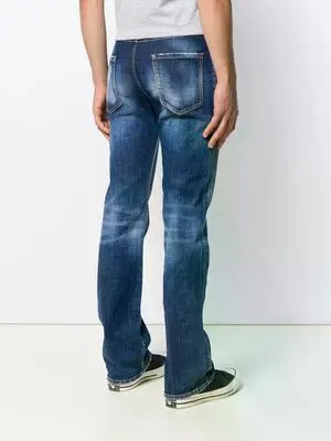Dsquared2 Stonewashed Straight-leg Jeans