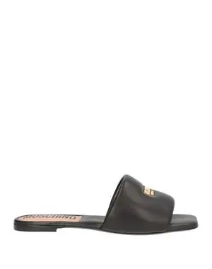 Moschino Sandals Size Leather - Black