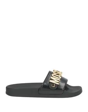 Moschino Sandals Size Rubber - Black