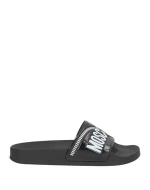 Moschino Sandals Size Rubber - Black