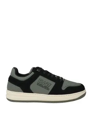 EA7 Sneakers Size Leather, Textile Fibers