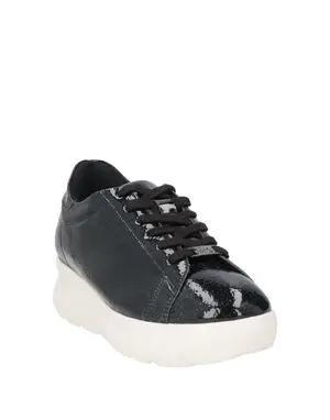 FORNARINA Bronze Glittered Wedge Sneakers - Black