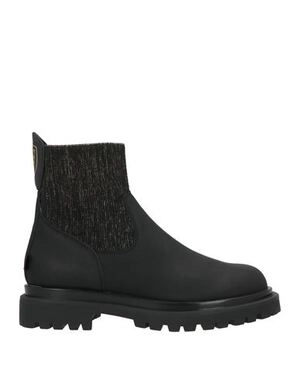 BLAUER. Leather And Textile Ankle Boots - Black