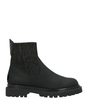 BLAUER. Leather And Textile Ankle Boots - Black