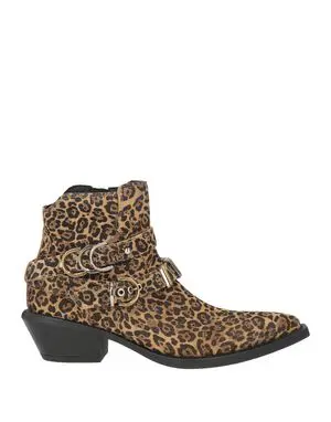 Pinko Ankle Boots Camel Size Leather