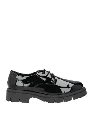NILA & NILA Lace-up Derby Shoes In Patent Leather - Black