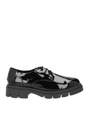 NILA & NILA Lace-up Derby Shoes In Patent Leather - Black