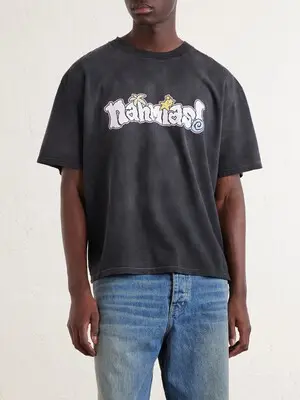 NAHMIAS Boardwalk Logo-print Cotton-jersey T-shirt