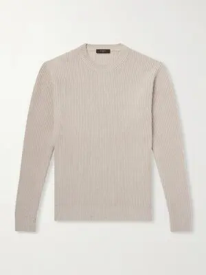 SLOWEAR Ribbed Cashmere Sweater - Neutrals