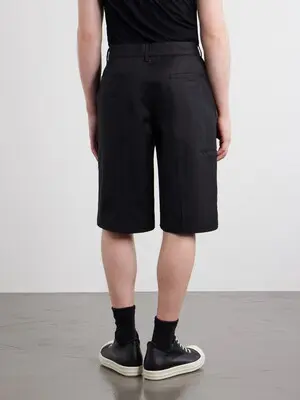 Rick Owens Straight-leg Cotton-blend Canvas Shorts