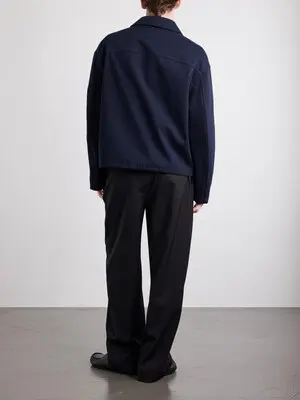 Loewe Logo Embroidered Cotton Twill Jacket