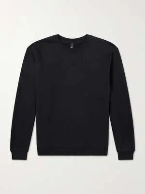Lululemon Steady State Crew Cotton-blend Jersey Sweatshirt - Black