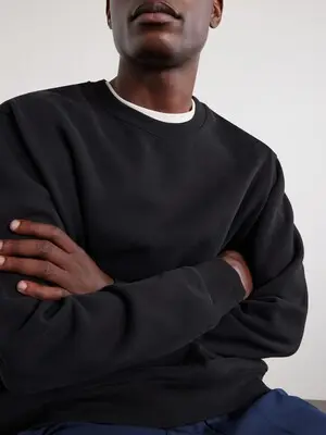 Lululemon Steady State Crew Cotton-blend Jersey Sweatshirt