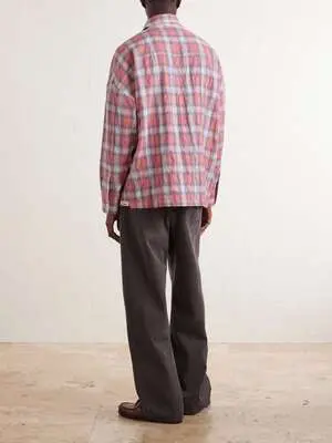 NAHMIAS Checked Cotton-blend Shirt