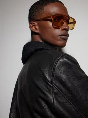 JACQUES MARIE MAGE Leonard Aviator-style Acetate Sunglasses