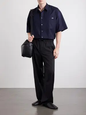 Loewe Straight-leg Wool Drawstring Trousers
