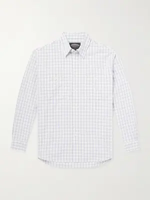 FRIZMWORKS Checked Cotton Shirt - Blue