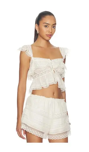 LoveShackFancy Linata Top