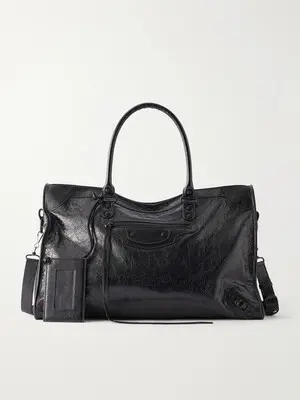 Balenciaga Le City Large Textured-leather Tote Bag