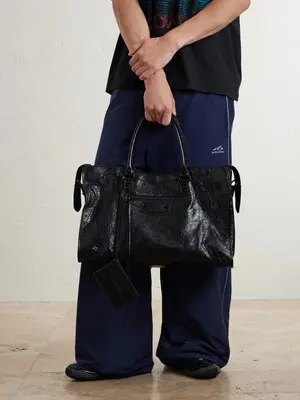 Balenciaga Le City Large Textured-leather Tote Bag
