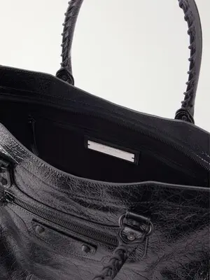 Balenciaga Le City Large Textured-leather Tote Bag