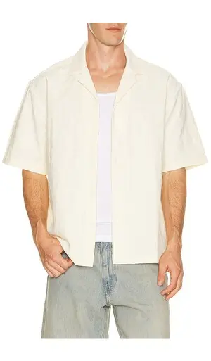 BOUND Embroidered Ribeira Shirt - Cream