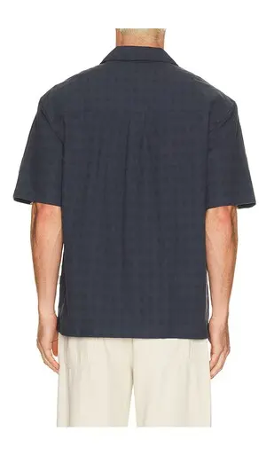 BOUND Embroidered Ribeira Shirt In Blue