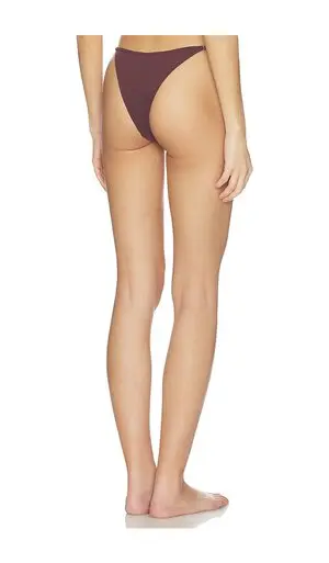 TROPIC OF C Chain Luna Bikini Bottom In Wine
