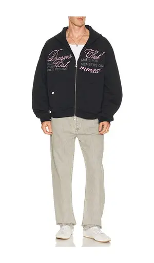 DRMERS CLUB Cursive Zip Up Hoodie