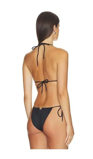 SKIMS Classic Swim Medallion Triangle Top In Black