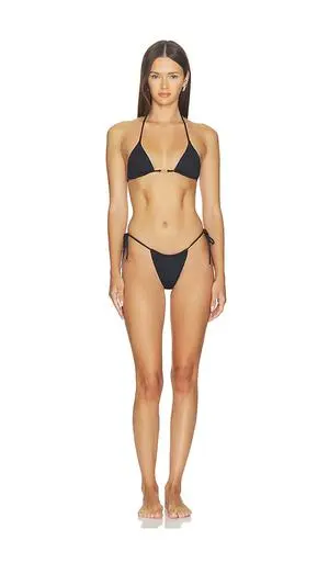 SKIMS Classic Swim Medallion Triangle Top In Black
