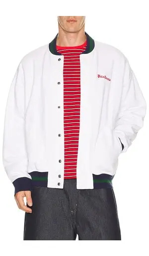 Polo Ralph Lauren Tennis Baseball Jacket - White