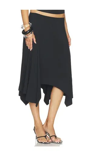 GUIZIO Handkerchief Hem Skirt
