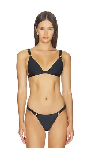 VIX PAULA HERMANNY Meera Parallel Bikini Top - Black