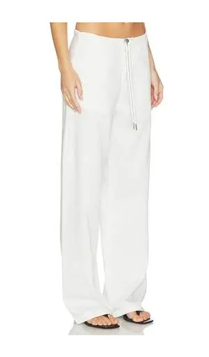 Lna Dusty Soft Denim Pant In White