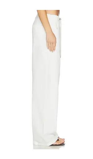 Lna Dusty Soft Denim Pant In White