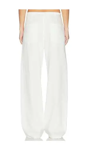 Lna Dusty Soft Denim Pant In White