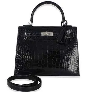HERMÈS Hermès Sellier Kelly 25 Handbag In Shiny Alligator
