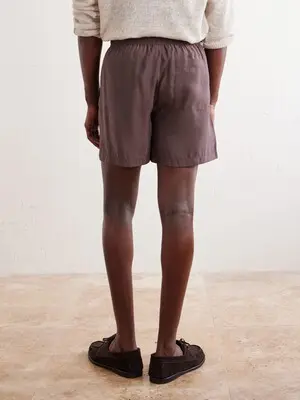 FRAME Summer Boxer Straight-leg Shell Shorts